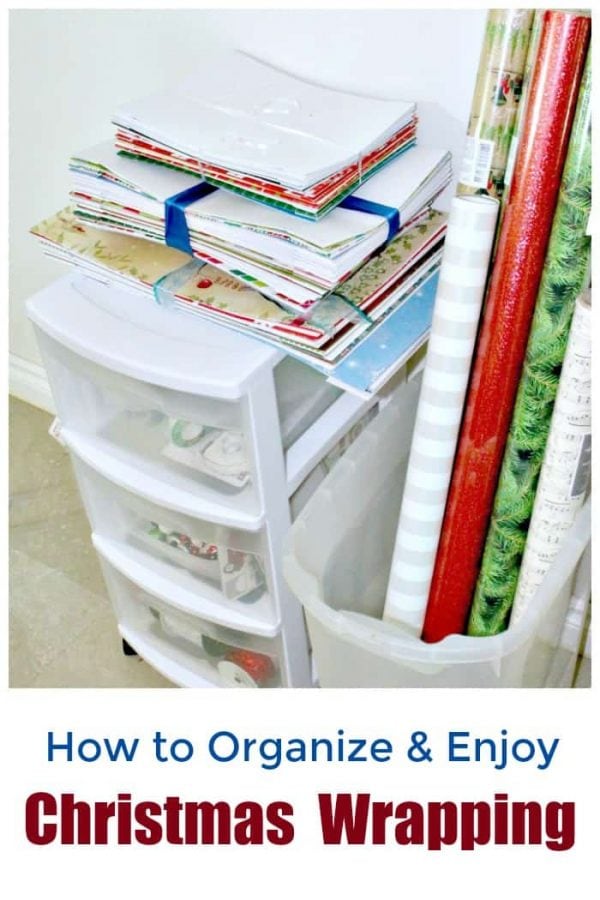 How to Create a Christmas Wrapping Station - Pretty DIY Home