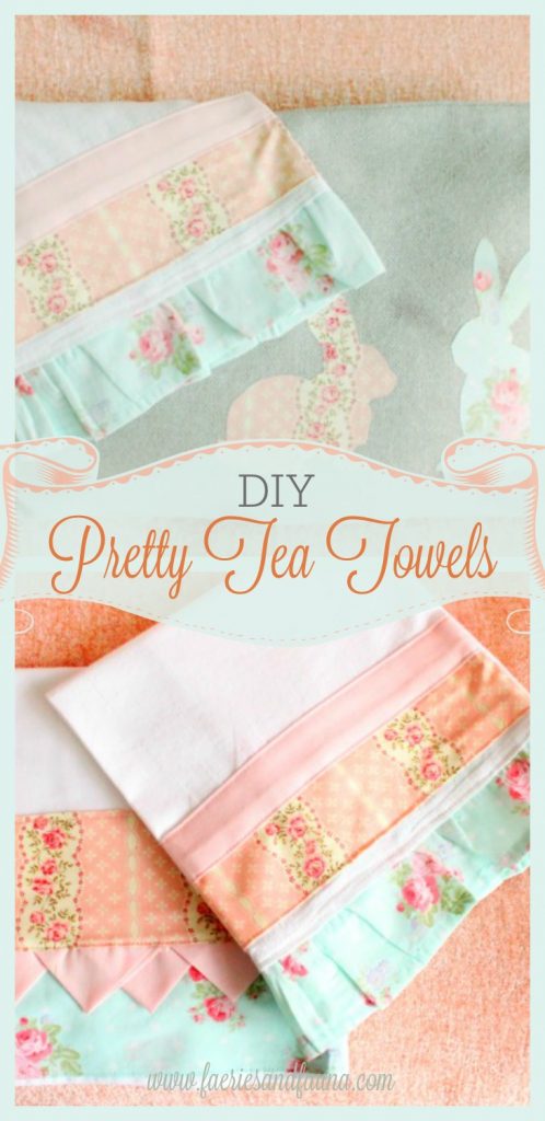 Pretty DIY Tea Towel for Spring