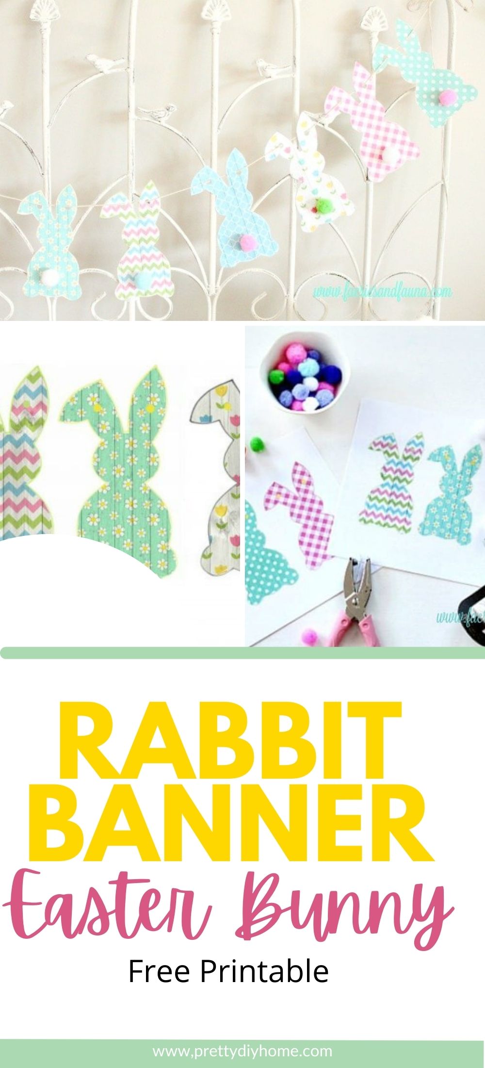 Easter Bunny Banner Free Printable