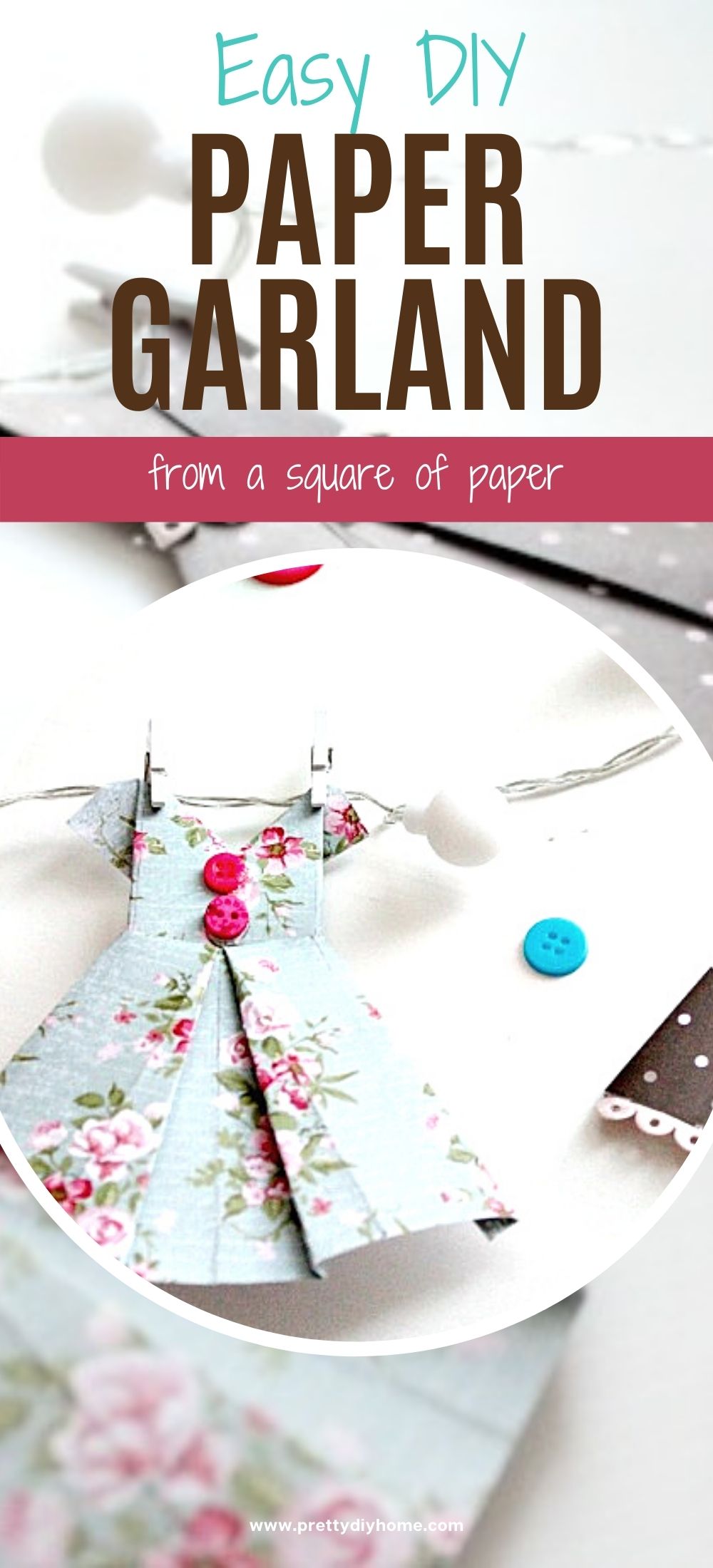 Vintage Style Paper Dress Banner Craft Tutorial
