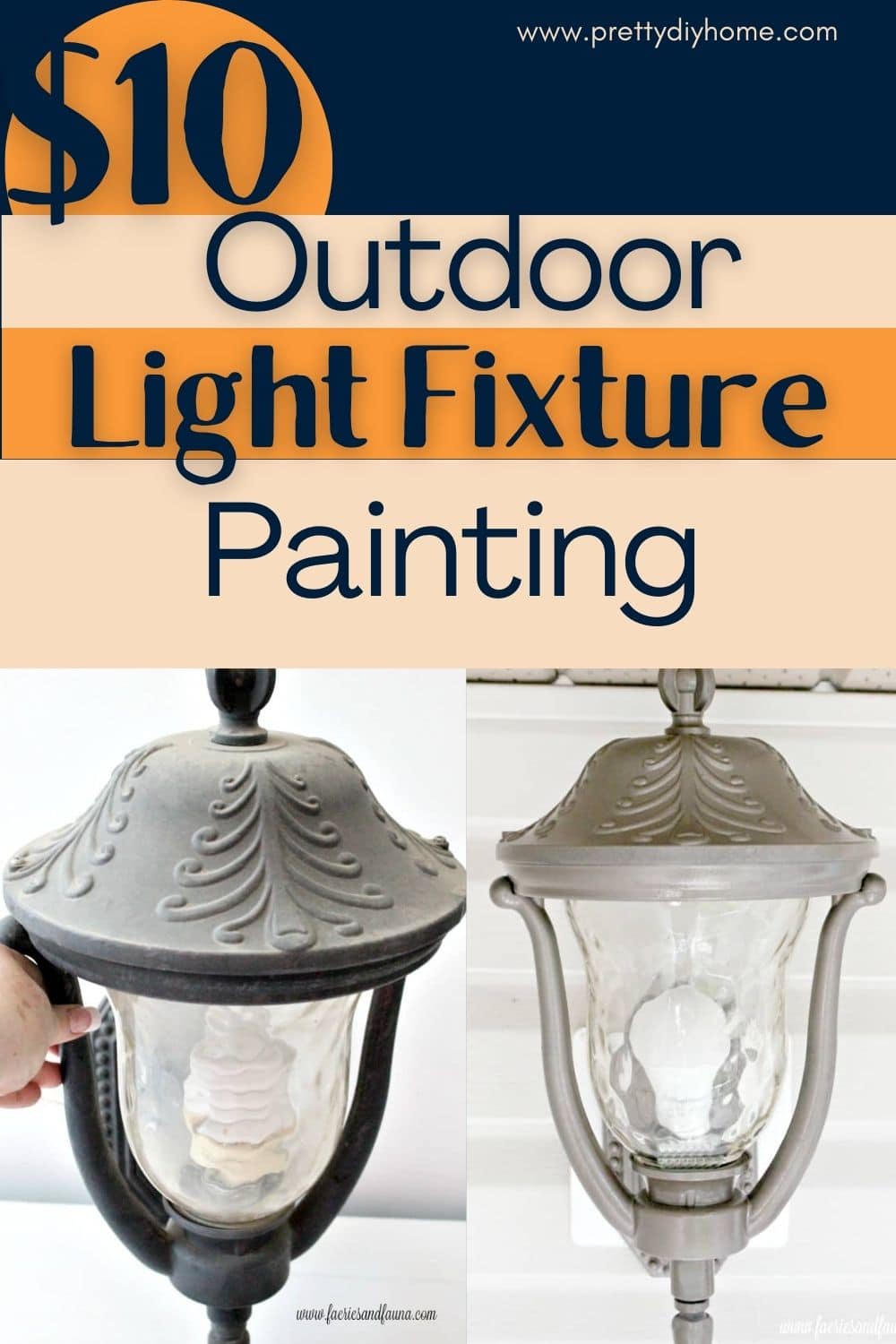 How to Paint Outdoor Light Fixtures