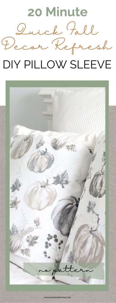 How To Make Pillow Wraps For Fall Decor - Pretty DIY Home