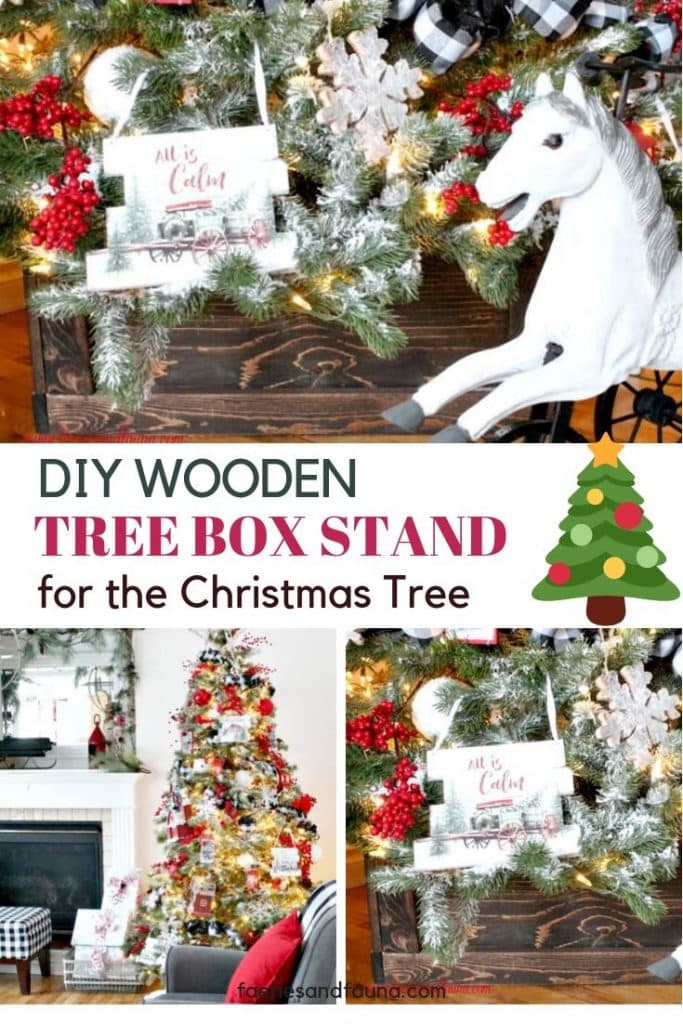 Wood DIY Christmas Tree Stand Tutorial