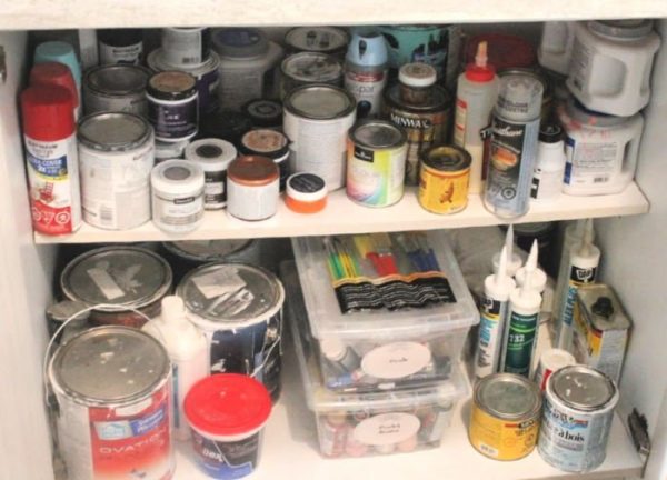 How to Store and Organize Leftover Paint (with Free Printable Labels!)