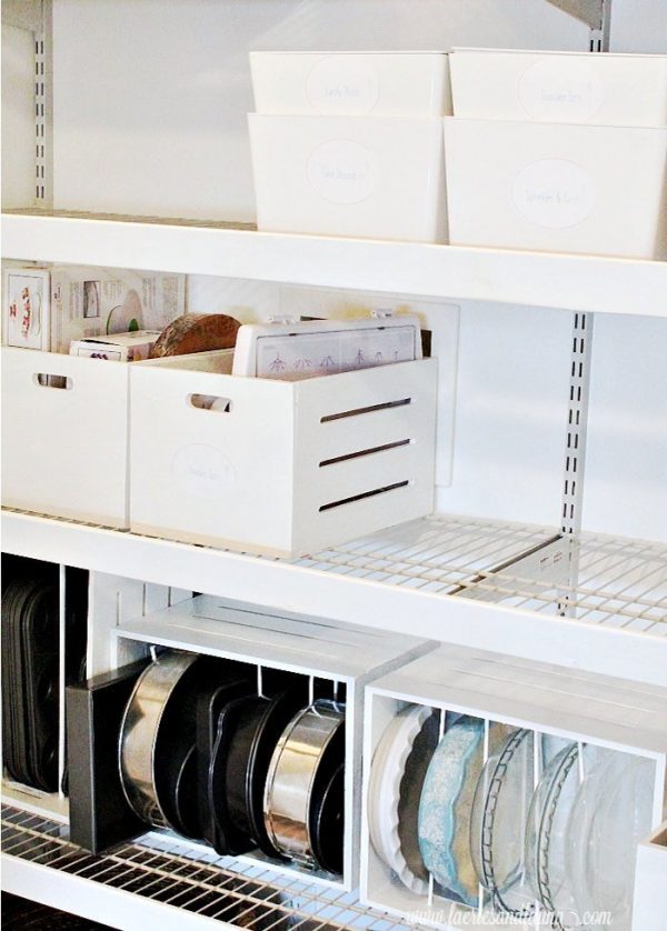 A Pantry Makeover with an Updated Shelving Idea - Pretty DIY Home