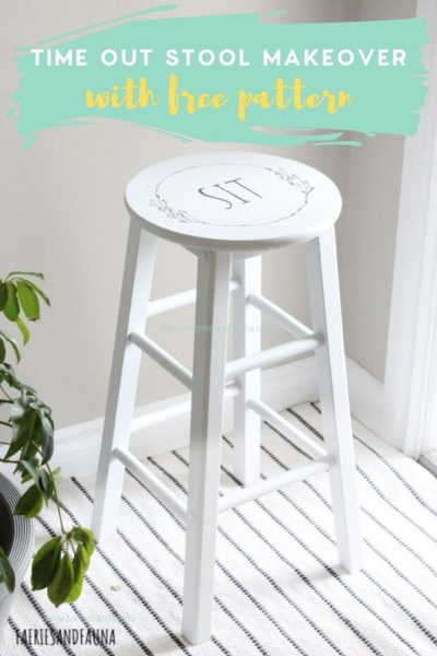 Take A Time Out Stool Garage Sale Makeover