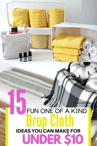 15 Unique Drop Cloth Project Ideas