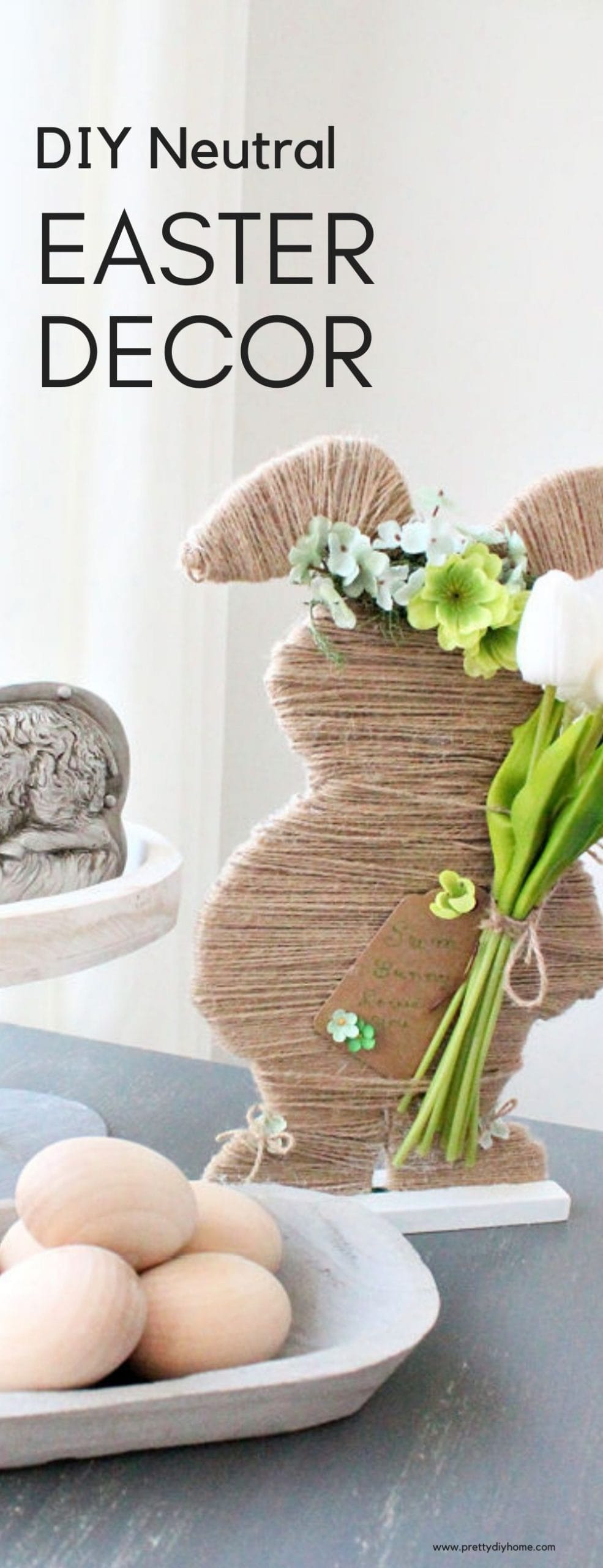 Dollar Store Bunny Craft - Pretty DIY Home