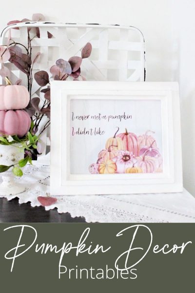 Decorating With Pumpkins And Pumpkin Printables Pretty DIY Home
