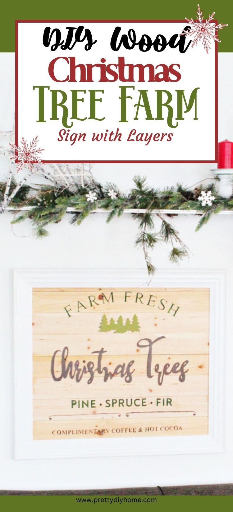 DIY Christmas Tree Farm Sign Tutorial