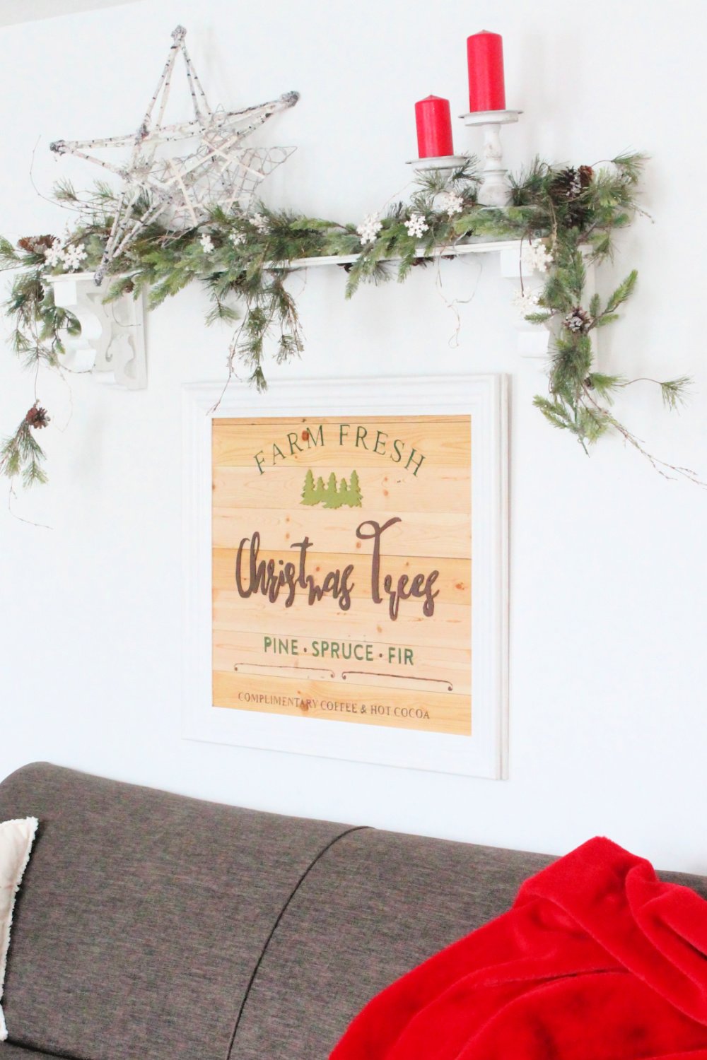 DIY Christmas Tree Farm Sign Tutorial