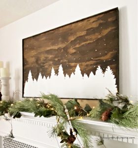 Large Rustic DIY Wood Christmas Sign