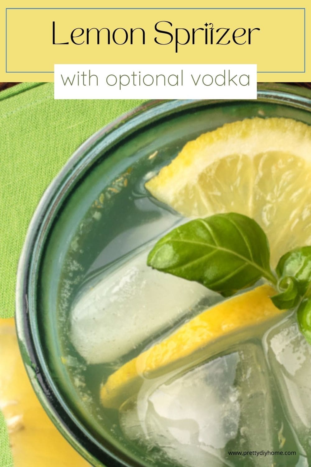 Lemon Spritzer Drink Recipe - Pretty DIY Home