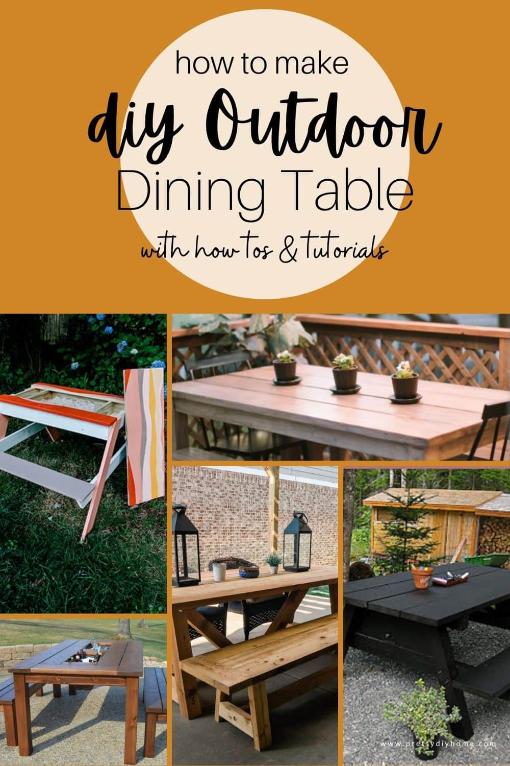 Charming And Chic DIY Outdoor Tables - Pretty DIY Home