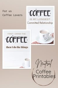 Free Printable Coffee Signs and Winter Printables - Pretty DIY Home